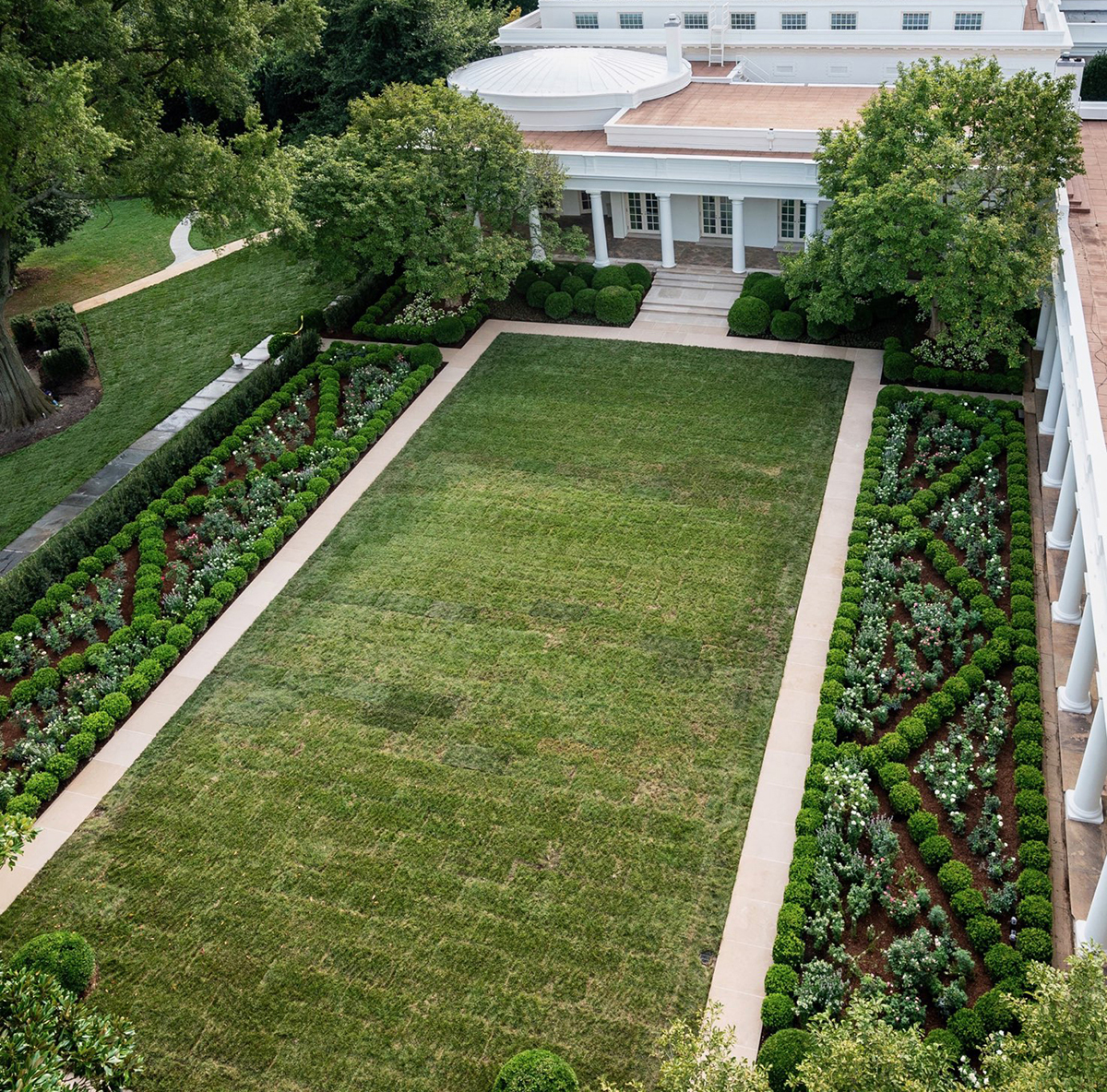 White House Rose Garden Renovation Features Saunders Brothers and ...