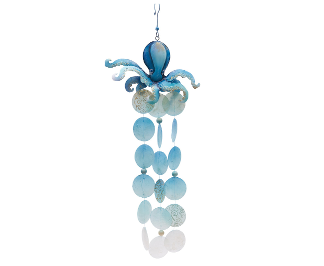 Octopus Capiz Chime - Lawn & Garden Retailer